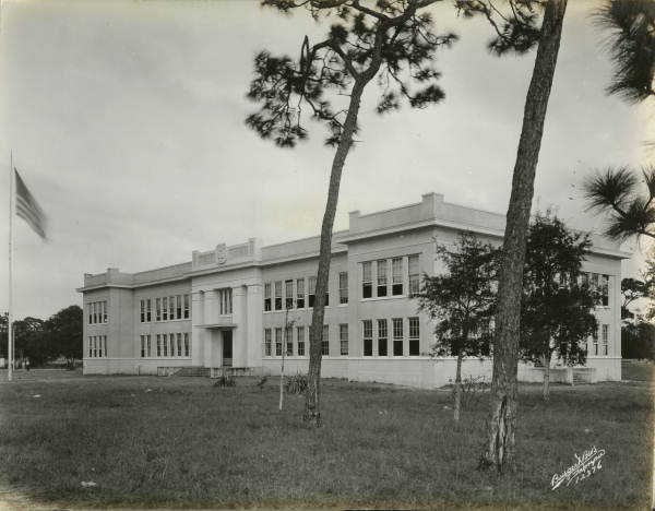 Florida Memory • Melbourne High School building.