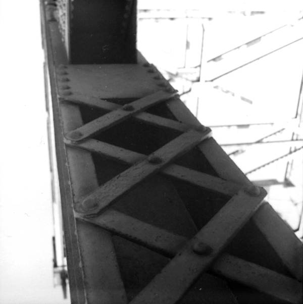 Florida Memory • View of girder on vertical lift bridge over ...