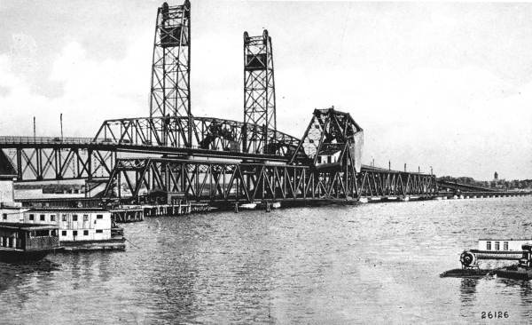 Florida Memory • Saint John's River drawbridge of the Florida East ...