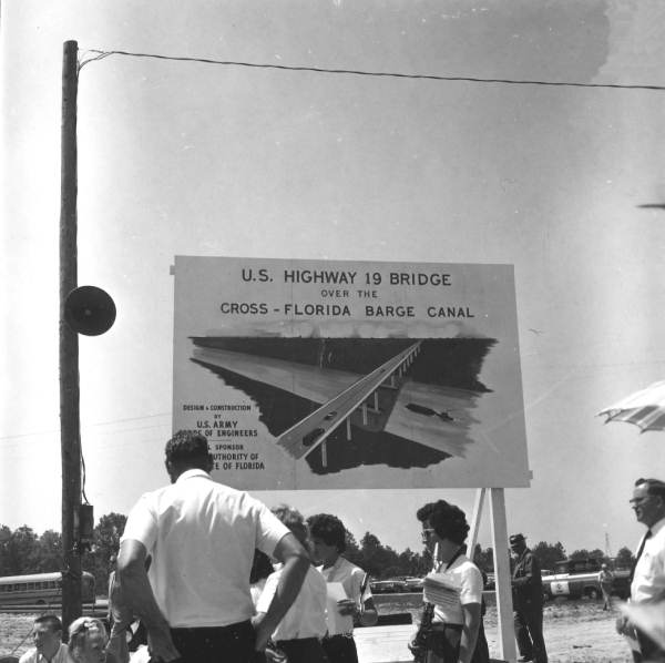 Florida Memory • Sign used to depict the plan for the U.S. highway 19 ...