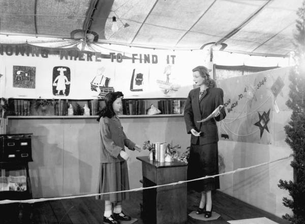 Florida Memory • Educational display about libraries - Monticello, Florida