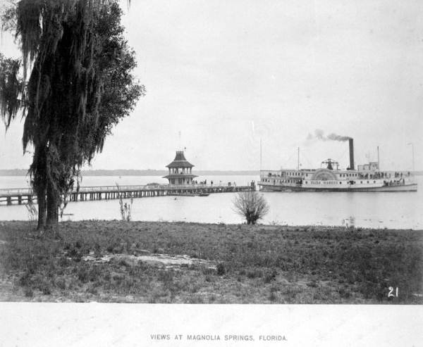 Florida Memory • Steamboat "Eliza Hancox" at Magnolia Springs, Florida