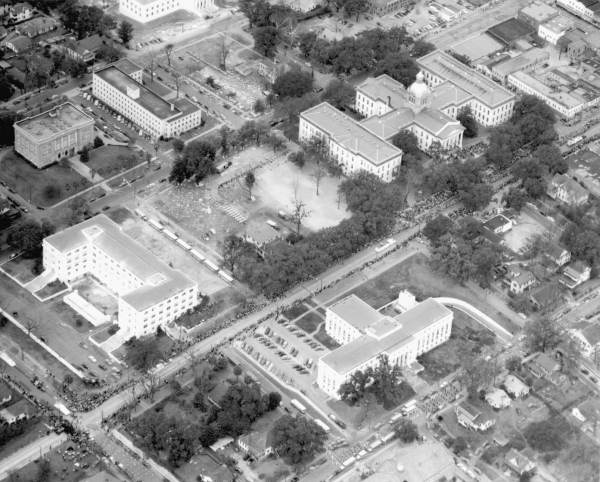 Florida Memory • Aerial view of Governor Fuller Warren's inauguration.
