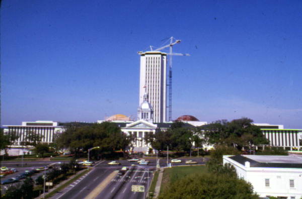 Florida Memory • View showing construction of Florida's new capitol ...