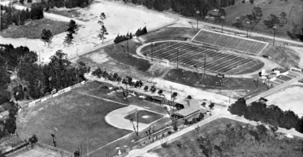 Florida Memory • Aerial view of Conrad Field and the Municipal Stadium ...