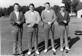 Florida Memory • Larry Hurst, club pro at left, standing in group ...