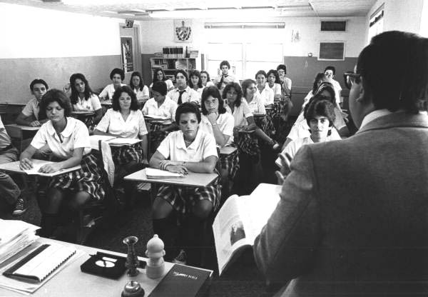 Florida Memory • Students at the Champagnat Catholic School in a Miami ...