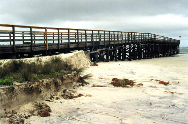 Florida Memory • Erosion of the fishing pier on the south-end of Little ...