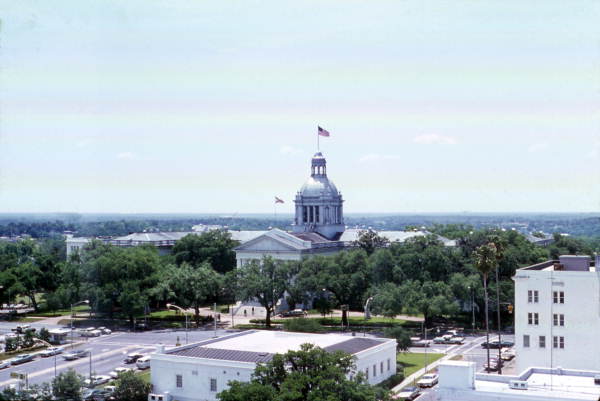 Florida Memory • Aerial view of the Capitol building - Tallahassee ...