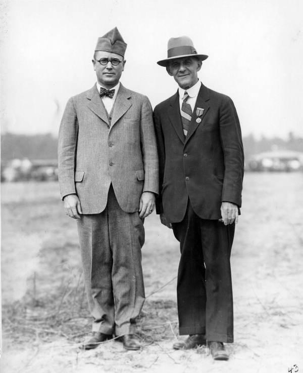 Florida Memory • Men at the grand opening of Dale Mabry Field in ...