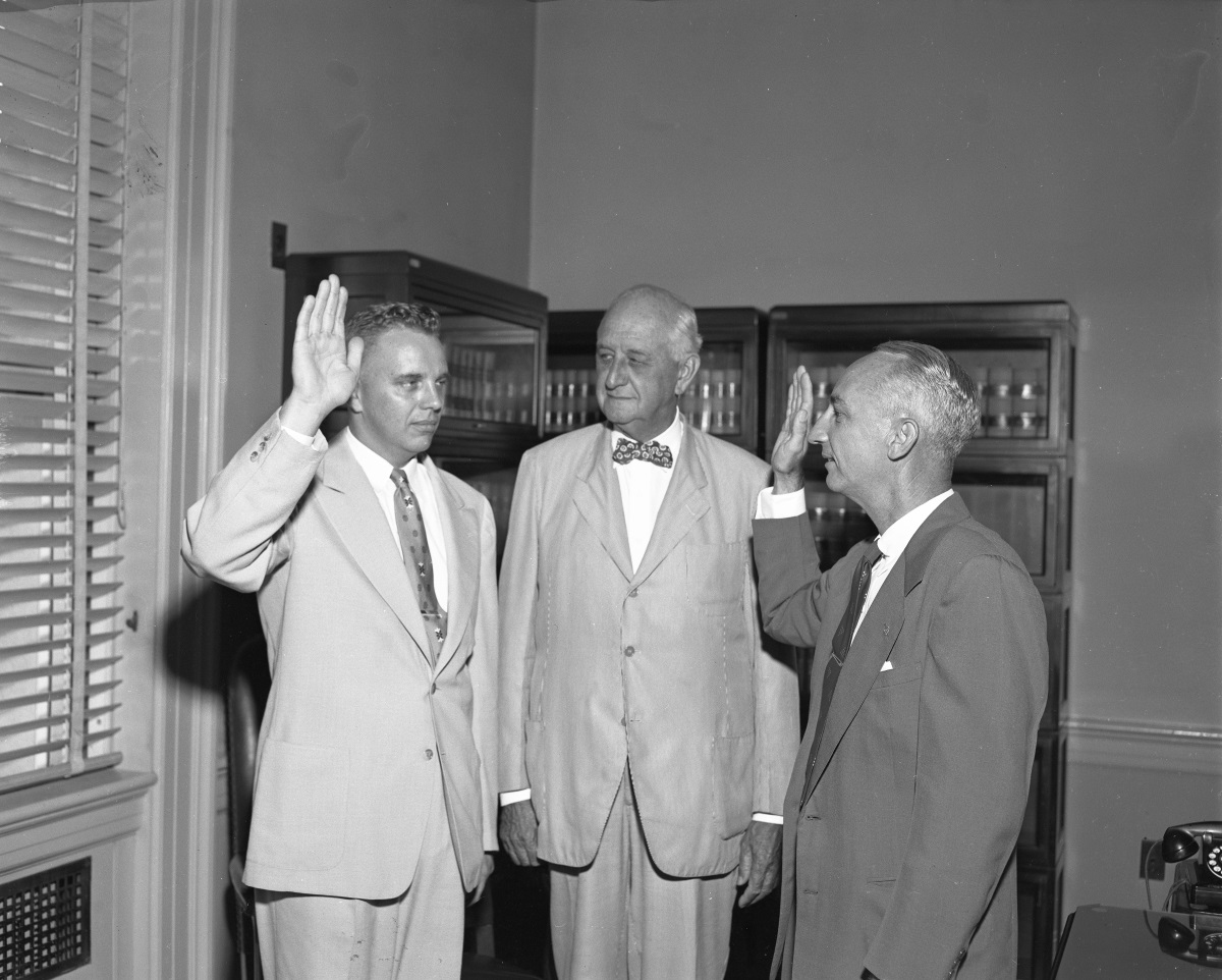 Florida Memory • G. Harrold Carswell taking oath as U. S. Attorney ...
