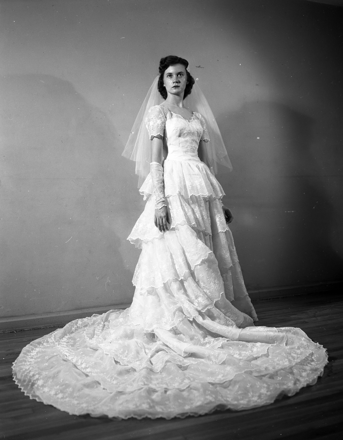 Florida Memory • Miss Crawley in her wedding dress