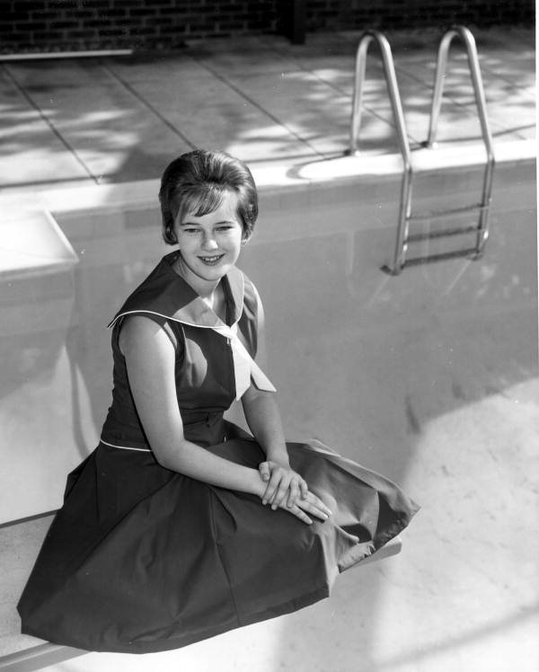 Florida Memory • Governor Bryant's daughter, Adair, modeling outfit ...