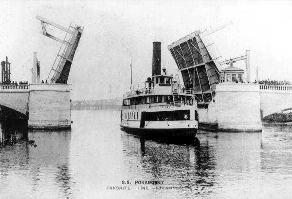 Florida Memory • Favorite Line steamboat "Pokanoket" passing Franklin ...