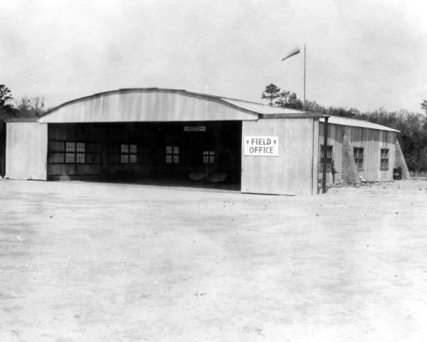 Florida Memory • Field office in hangar building at Dale Mabry Field ...