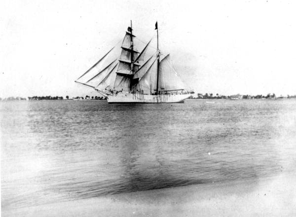 Florida Memory • A schooner running on the Saint Johns River - Duval ...