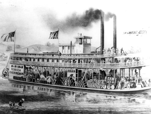 Florida Memory • Sternwheel steamer "Rebecca Everingham"