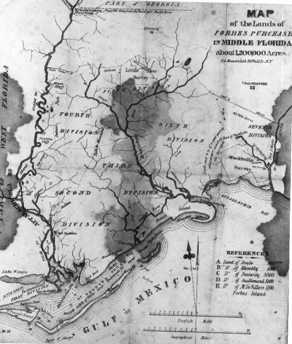 Florida Memory • Map of land purchased by John Forbes