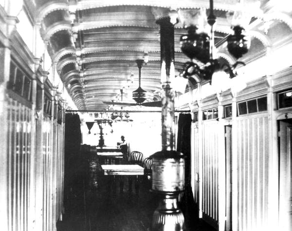 Florida Memory • Interior view of the steamboat "M.W. Kelly"