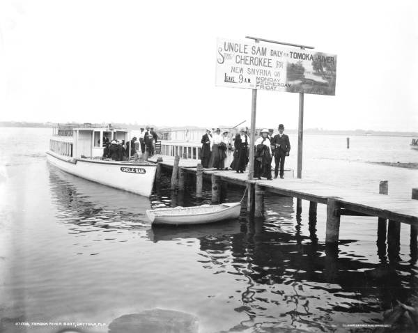 Florida Memory • Uncle Sam, a Tomoka river boat - Daytona Beach, Florida