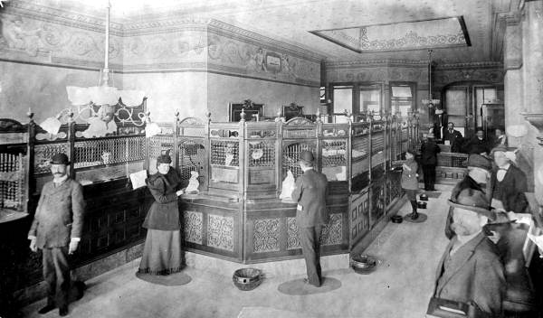 Florida Memory • Interior view of a bank - Pensacola, Florida.