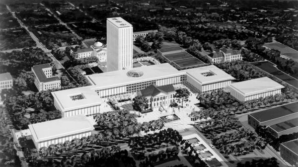 Florida Memory • One of the plans proposed by Edward Durell Stone for ...