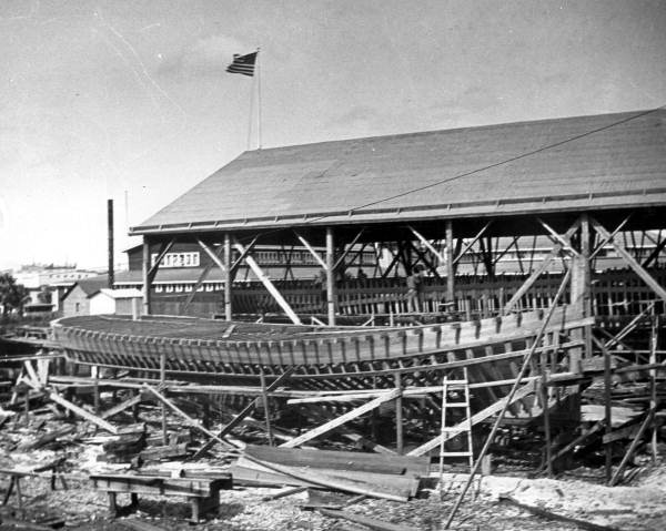 Florida Memory • Building of the steamer "Magnolia" - Jacksonville ...