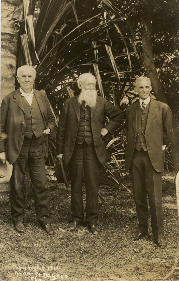 Florida Memory • Thomas A. Edison, John Burroughs and Henry Ford - Fort ...