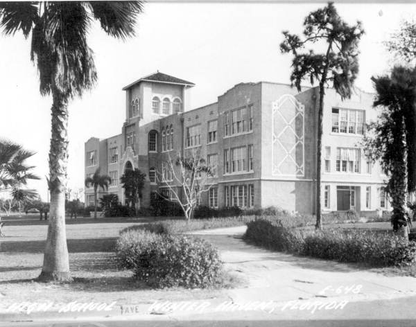 Florida Memory • Winter Haven High School building - Winter Haven, Florida