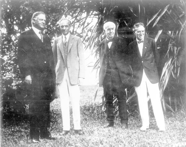 Florida Memory • President Herbert Hoover visiting Thomas Edison - Fort ...