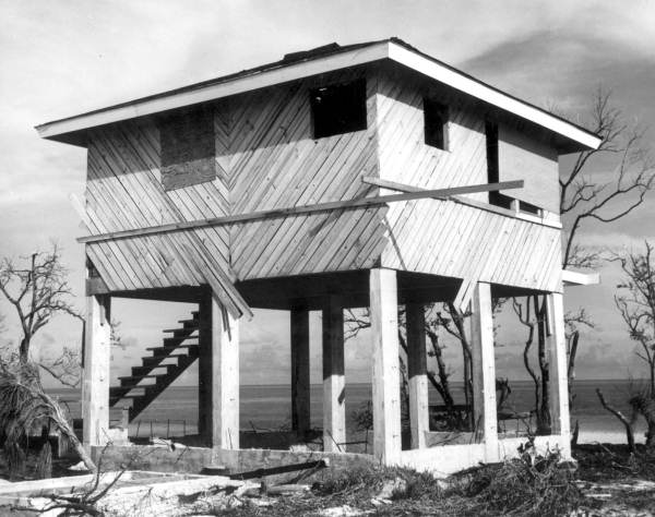 Florida Memory • Dwelling that survived Hurricane Donna - Grassy Key ...