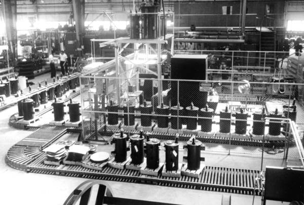 Florida Memory • Interior view of the Central Transformer Corporation ...