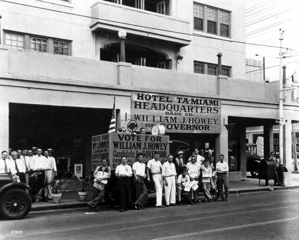 Florida Memory • Headquarters for gubernatorial candidate William J ...