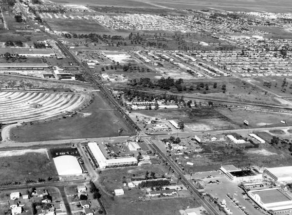 Florida Memory • Aerial view of the city at the intersection of Gandy ...