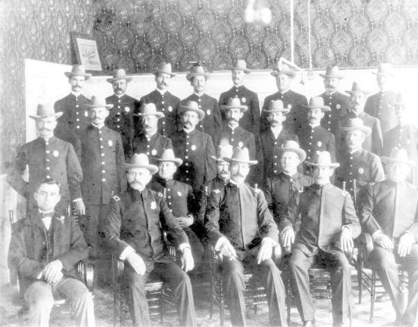 Florida Memory • Group portrait of policemen - Tampa, Florida.