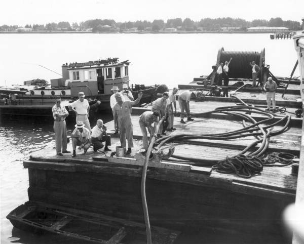 Florida Memory • Southern Bell Telephone cable being deployed across ...