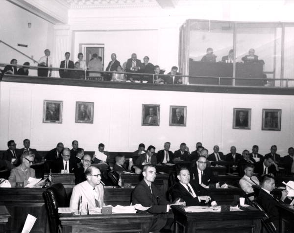Florida Memory • Senators on the Senate floor during a legislative ...