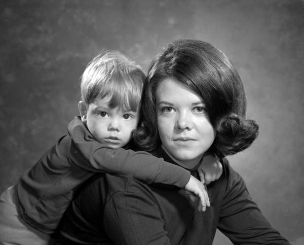 Florida Memory • Portrait of Brenda Watson with her 2-year-old son ...