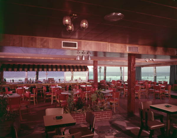 Florida Memory • Interior view of a motel lounge in Florida.