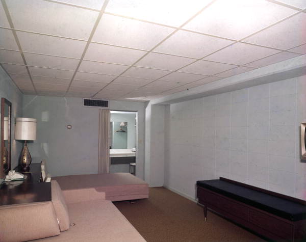 Florida Memory • Interior view of a motel room in Florida.