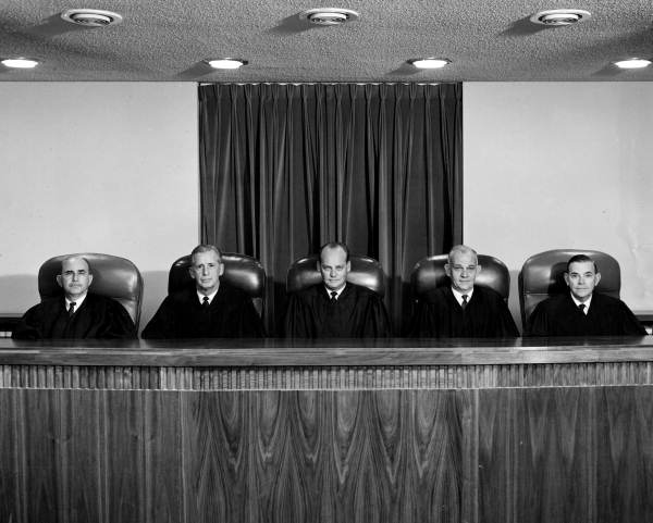 Florida Memory • En banc portrait showing judges of the 3rd DCA in ...