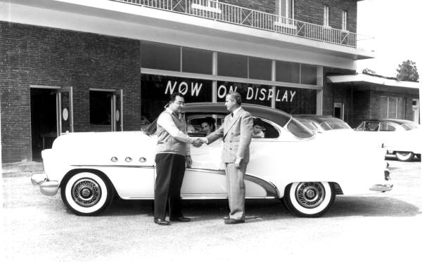 Florida Memory • Patrick Dodson, right, shaking the hand of a man at ...