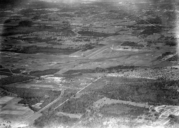 Florida Memory • Aerial view of Dale Mabry field - Tallahassee, Florida