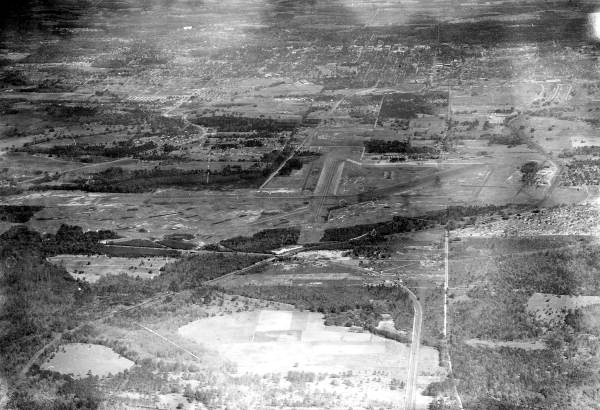 Florida Memory • Aerial view of Dale Mabry field - Tallahassee, Florida