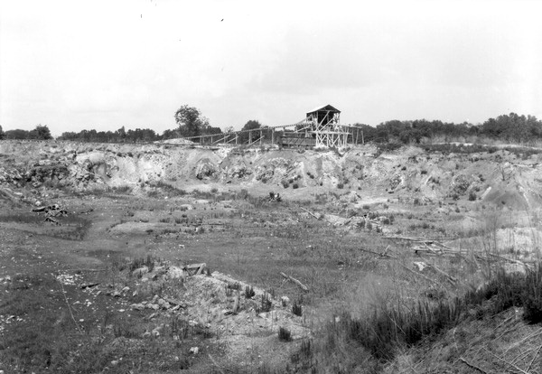 Florida Memory • Open pit mine and small structure