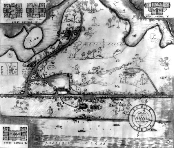 Florida Memory • Map of Ponte Vedra golf course.