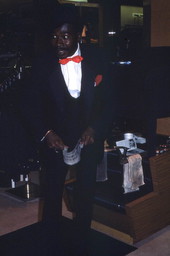 Florida Memory • Roy Lee Walker popping rags at Dadeland Saks men's ...