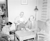 Florida Memory • Senator Richard B. Russell speaking with reporters