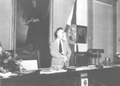 Florida Memory • Senator Philip D. Beall Sr., of Pensacola, on rostrum ...