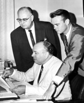 Florida Memory • Senator Robert Williams (seated) discussing his ...